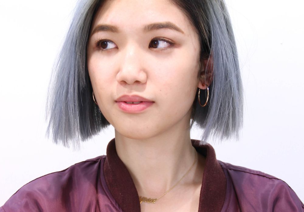 High tone color, Bob, gradation color, ice blue | short | Daikanyama's ...