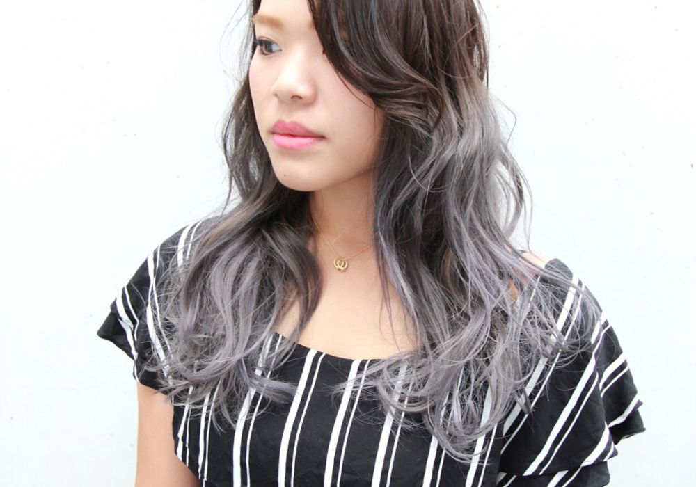High tone gradation color | long | Daikanyama's hair salon delivers ...